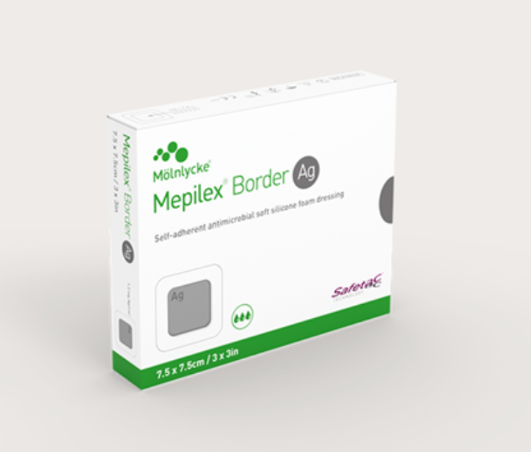 Mepilex Border Ag Antimicrobial | all-in-one foam dressing for medium